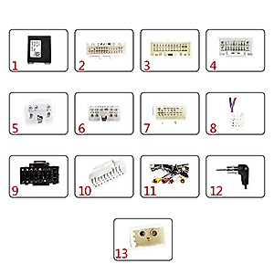 SecosAutoparts Car Stereo Radio Power Harness Cable Wire Adapter AMP 16 Pin Compatible with Toyota Camry 4Runner Avalon Corolla Tacoma Venza Yaris Highlander Matrix Prius