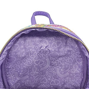 Loungefly Exclusive Care Bears Rainbow All Over Print Double Strap Shoulder Bag