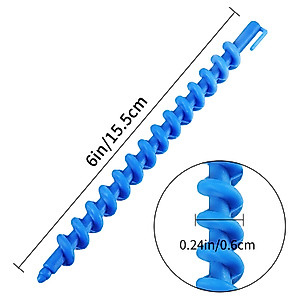 WILLBOND 100 Pcs Spiral Perm Rods Heatless Curls Overnight for Hair Rollers Curlers Plastic Spiral Curl Rods Perm Wave Curlers Kit for Long Hair Women Styling Hairdressing Salon Tool