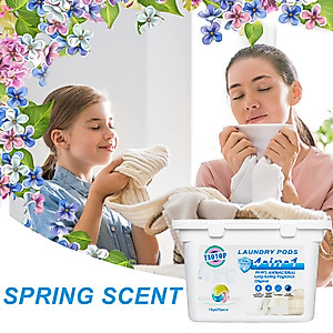 3-in-1 Laundry Pods with Softener & Scent Booster, 10x Free Power Soap Pods Laundry Detergent, Long Lasting Fresh Scent, High Efficiency (HE), 25 Count