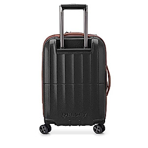 DELSEY Paris St. Tropez Hardside Expandable Luggage with Spinner Wheels, Black, Checked-Large 28 Inch