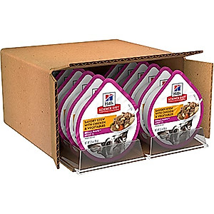 Hill's Science Diet Wet Dog Food, Adult 7+ For Senior Dogs, Small Paws For Small Breeds, Savory Stew Chicken & Vegetables, White, 3.5 Ounce (Pack Of 12)