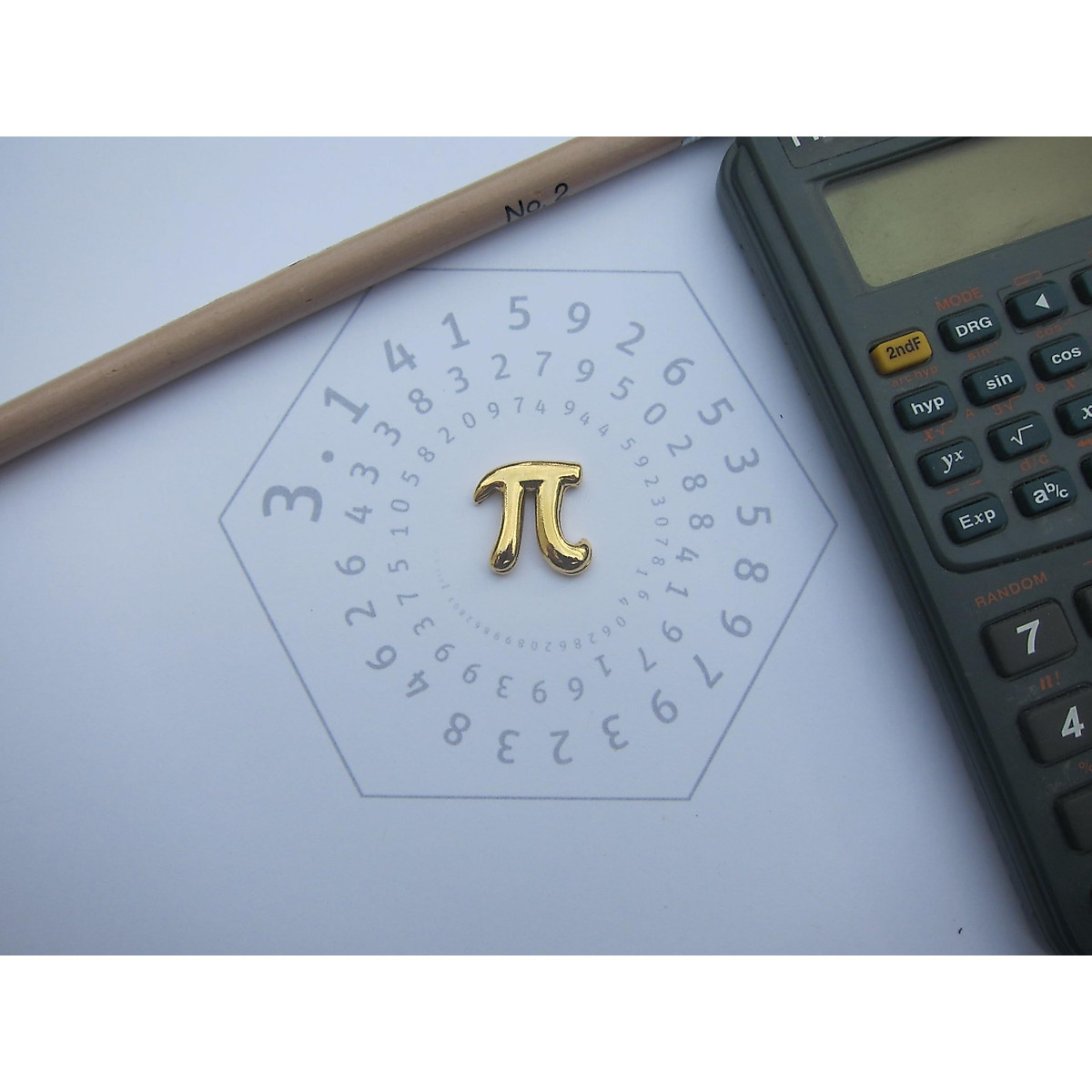 Jim Clift Design Pi Gold Lapel Pin - 100 Count