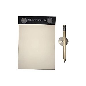 HealPT Waterproof Shower Notepad with Pencil - Shower Notebook with Waterproof Paper
