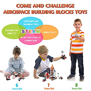 Toy Building Sets for Space Toys Building Kit with Launch Control Model Rocket Building Set,STEM Toys for City Space Toys for 6 7 8 9 10 11 12 Year Old Boys Gifts,Birthday Gifts (566 PCS)