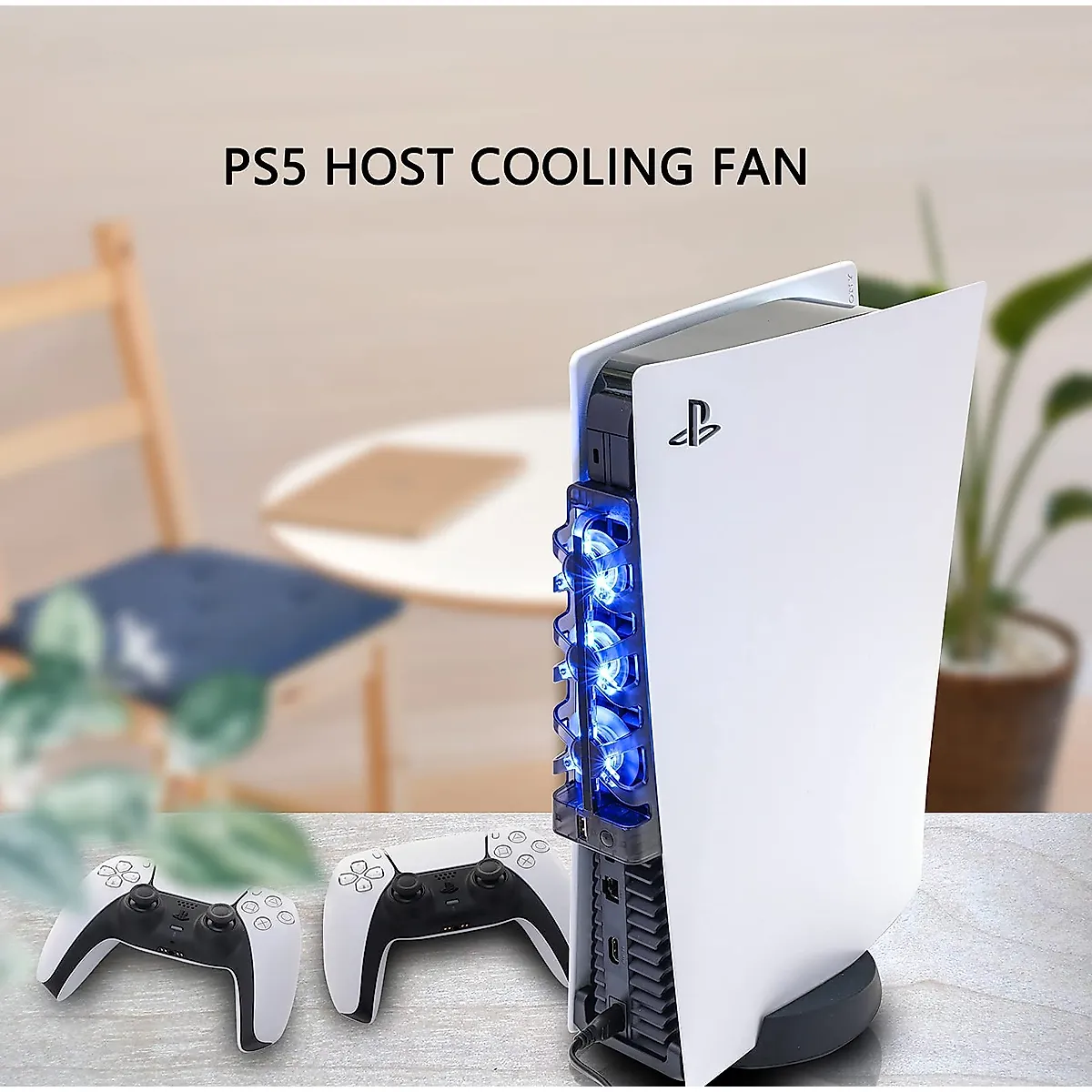 PS5 Controller Accessories, PS5 Controller Charger Station and PS5 Cooling Fans with LED Indicator