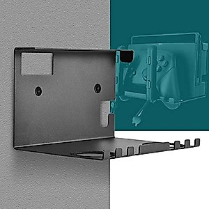 SALUTUY Switch Holder, Switch Brackcet 6.8 X 4.8 X 4.2inch Fixes Tightly Maximize Your Workspace,for Game Host