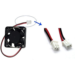 2packs 40mm x 40mm x 10mm 4010 12V 0.15A Ball Bearing Brushless DC Cooling Fan 2pin AB4010M12 UL TUV