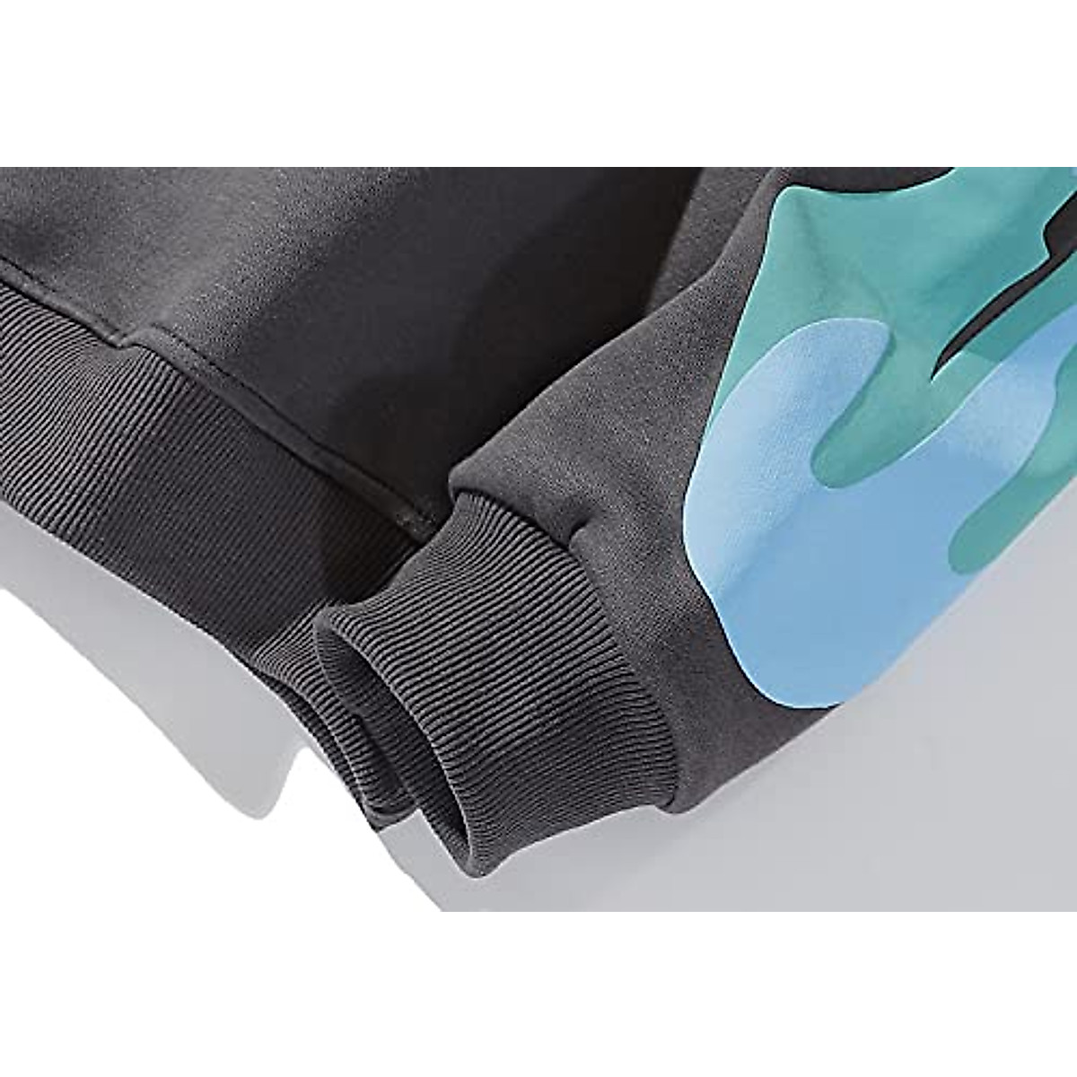 WINKEEY Unisex Lucky Me Ghosts Sweatshirt Rapper Long Sleeve Hip Pop Hooded Hoodie for Women (XXL,1Grey)