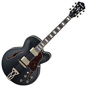 Ibanez AF75GBKF AF Artcore 6 String Black Flat Hollow Body Electric Guitar