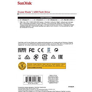 SanDisk 16GB Cruzer Blade USB Flash Drive 3-Pack, Blue/Pink/Green