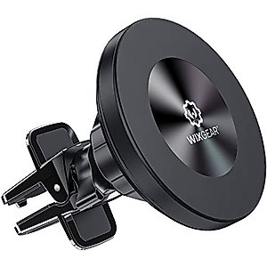 WixGear Magnetic Phone Car Mount, Universal Air Vent Magnetic Phone Car Mount Phone Holder, Compatible with iPhone 12 and with All Cell Phones, iPhone 12 Car Mount