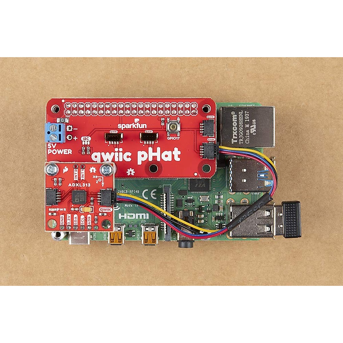 SparkFun Triple Axis Digital Accelerometer Breakout - ADXL313 (Qwiic) - Low Cost Low Power Up to 13-bit resolution-3-axis Accelerometer w/a 32-Level FIFO Stack Capable of Measuring up to ±4g