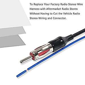 RED WOLF Radio Wiring Harness + Antenna Wire Adapter Compatible with Honda Civic/CR-V/Odyssey/Accord/Pilot/1998-2008, Acura TL/RSX/RDX 1999-2006 for Aftermarket Stereo Installation