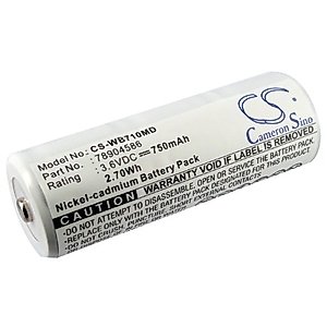 Battery Replacement for welch-allyn 71000 18100 20000 Otoscope 20000 72207 71110 71020 71670 Otoscope 71000 71610 Otoscope 72200 71015 72200 71010 71003 97210 Otoscope 97210 78904586 (750mAh/3.6V)
