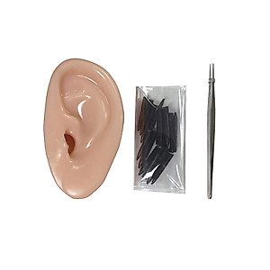 Jocyshop Pimple Popper Toy Novelty Ear Shaped Blackhead Remover Toy Funny Pimple Skin Color 4.3x2.5x1.3 Inch