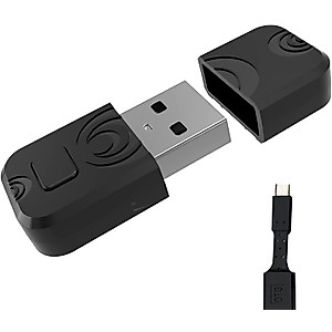 AOJAKI Bluetooth Adapter for PS4 Controller/ PS5 Controller/Switch Pro Controller, Controller Adapter for Switch/Switch Lite/PC/Android TV Box/Tesla/Steam, Compatible with Official PS4 Controller