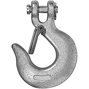 Campbell T9700624 3/8" Zinc-Plated Clevis Slip Hook With Latch