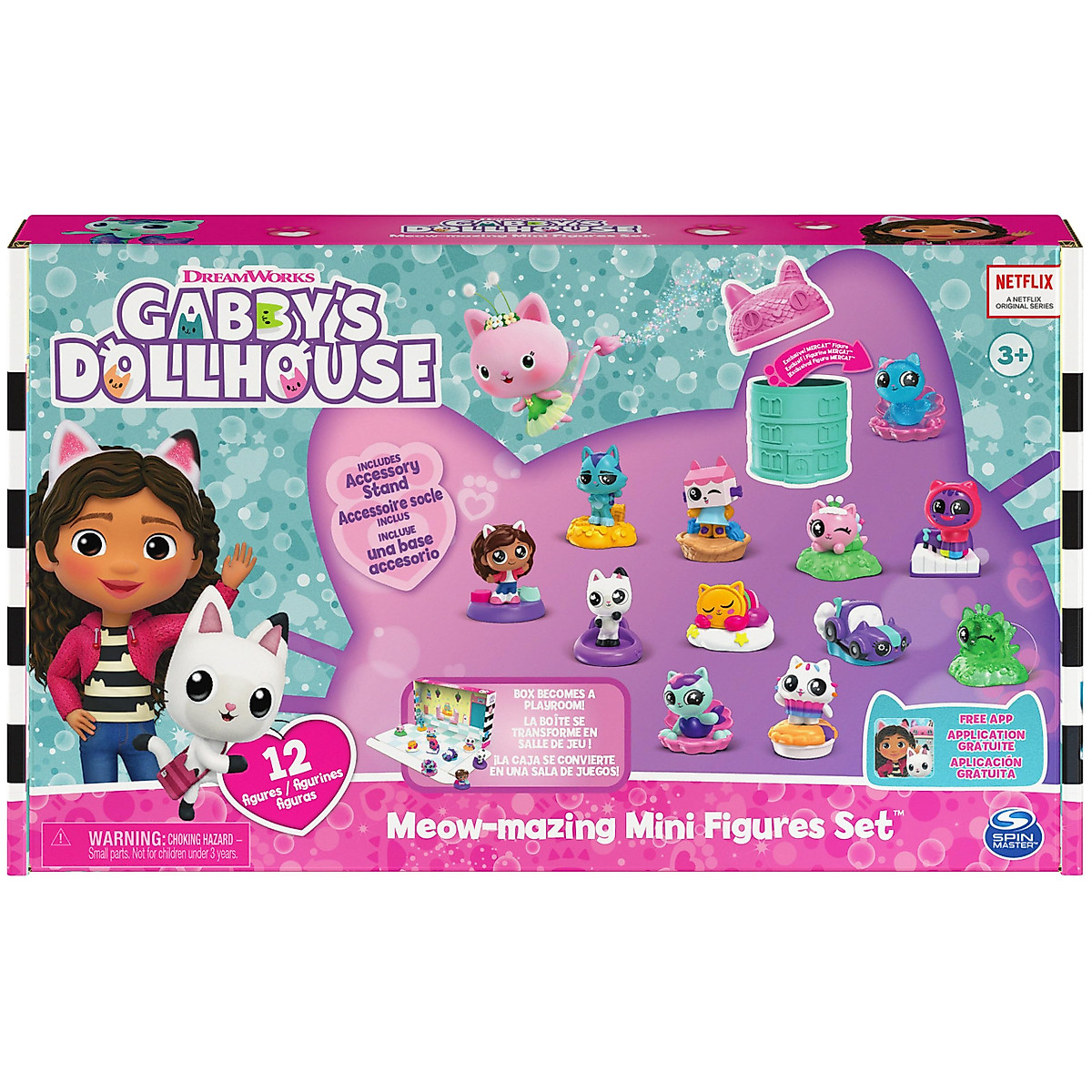 Gabby's Dollhouse, Meow-Mazing Mini Figures 12-Pack (Amazon Exclusive), Kids Toys for Ages 3 and up