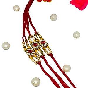 TheNext7 Pack of 3 Rakhi for Brother, Rakhi Bracelets, Rakhi Gift for Bhaiya, Designer Rakhi, Latest Rakhi for bhai, Thread Bracelet Bracelet for Brother Bhabhi Bhaiya, Raksha Bandhan Gift.