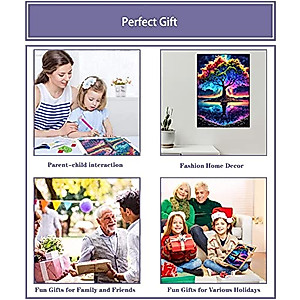 LWZAYS Diamond Painting Kits for Adults,5D DIY Full Drill Round Art Gems Vertical Diamond Art Perfect for Home Wall Decor 12x16 Inch/30 * 40cm