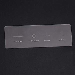 Microscope Slides Reticle Calibration Slide Ruler Microscope Objective Micrometer Calibration Slide Glass Stage Micrometer DIV 0.01mm