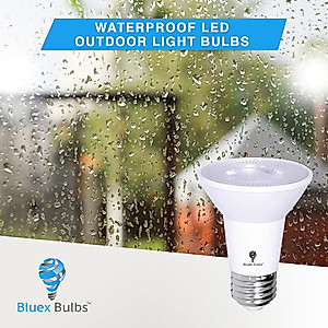 2 Pack PAR20 Outdoor LED Flood Light Bulb 8W 75 Watt Equivalent 500 Lumens Dimmable Waterproof E26 3000K Warm White LED Flood Light Bulbs for Security Led Spotlight Indoor Led Recessed Light Bulbs