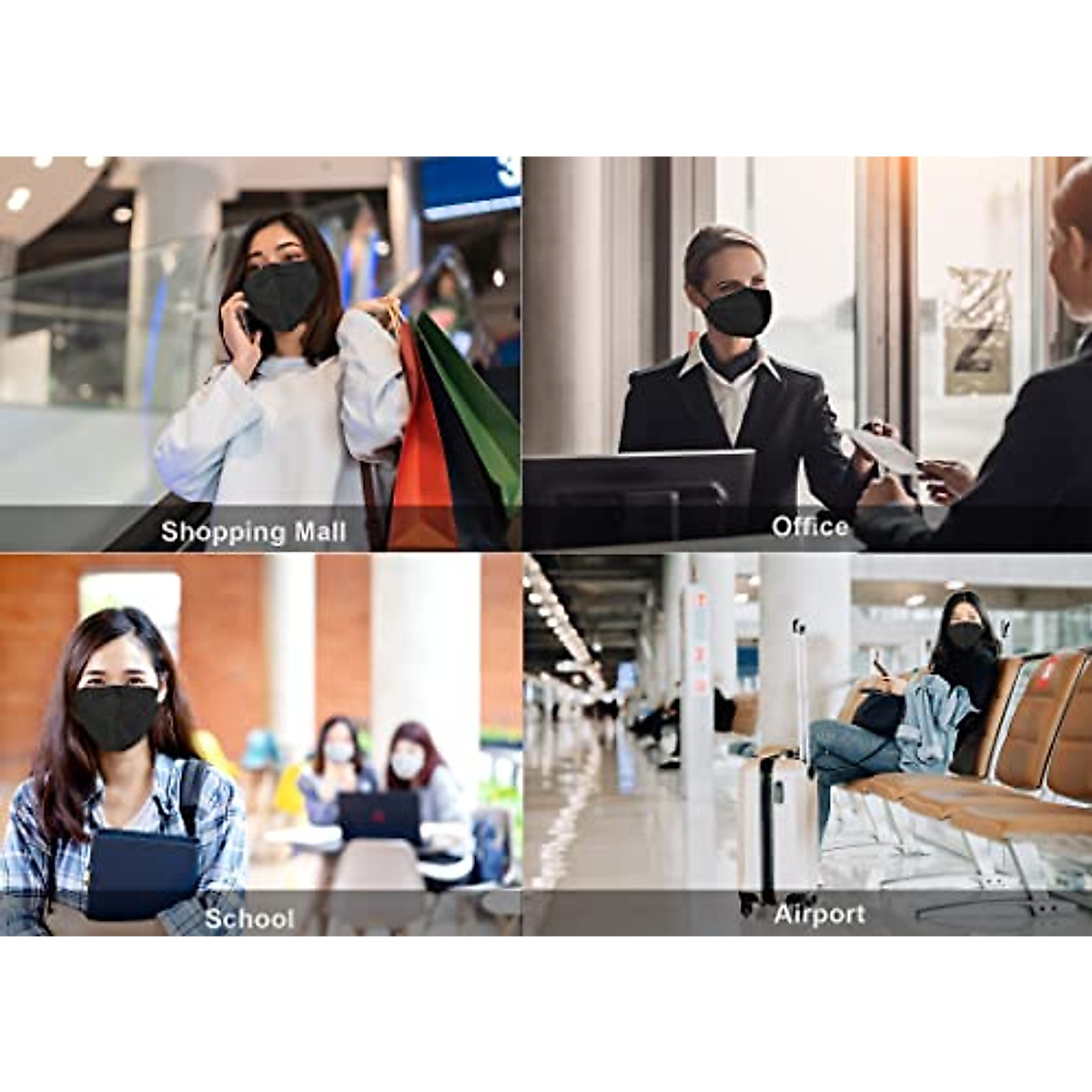 Dolce Calma KN95 Face Mask, 20 Pack Individually Wrapped, 5-Ply Breathable & Comfortable Multicolor Masks for Men and Women, Multicolored Masks with Adjustable Nose Clip & Flexible Earloop KN95 Mask
