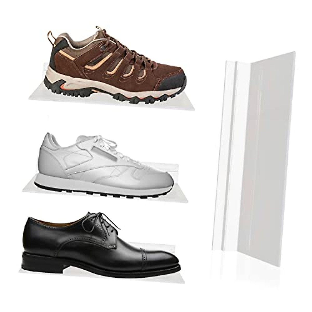 DOITOOL 6pcs Home Shoe Floating Collection Sneaker Store Boutiques Shelves Displaying Supplies Shelf Wall Accessories Clear Acrylic Plastic for Stores Shoes Display Showcase