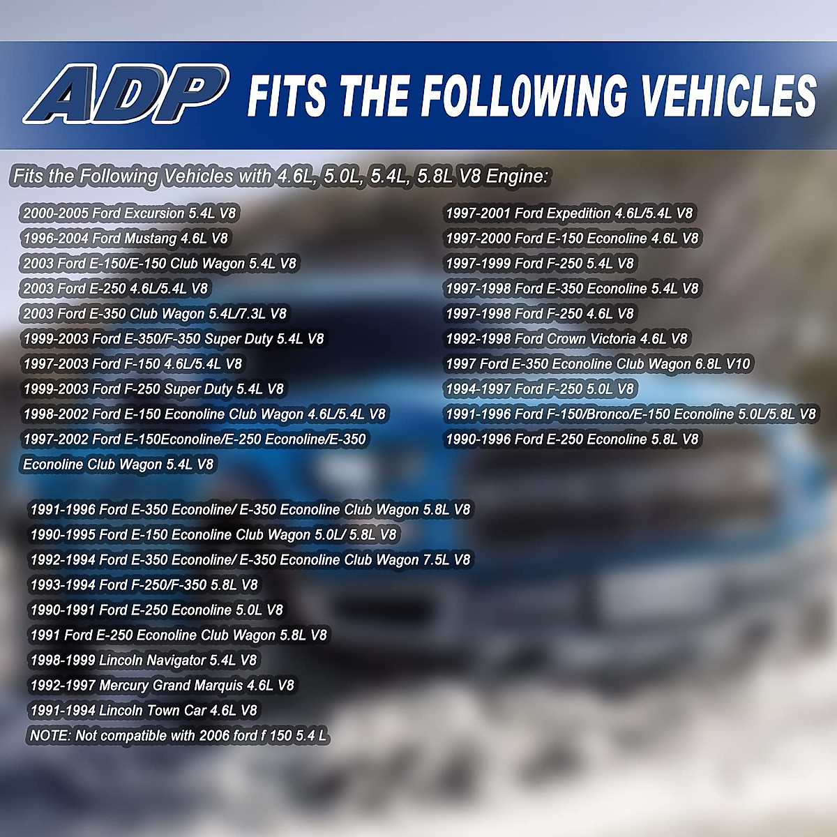 8Pcs Fuel Injector 280150943, 0280150939, 0280150909 - Fits Ford E250, F150, F250, F350, E350, Mustang, Lincoln and Mercury 4.6L, 5.0L, 5.4L, 5.8L Vehicles - Year 1992-2004