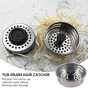 4pcs Kitchen Sink Strainer Shower Drain Hair Trap Kitchen Floor Drainer Drain Strainer Shower Drain Hair Catcher Outdoor Drain Cover Bathtub Hair Catcher for Drain