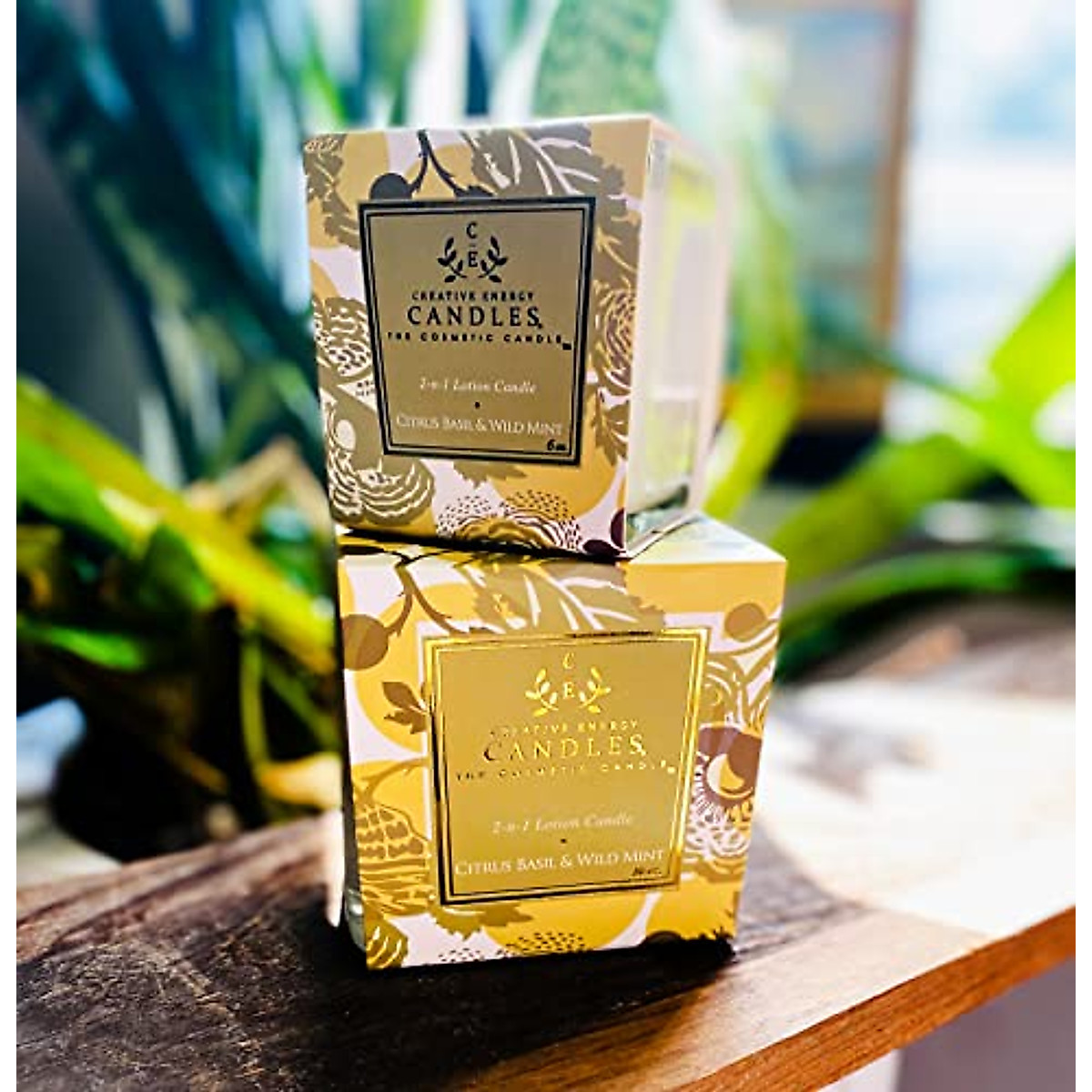 Creative Energy Candle - 2-in-1 Soy Lotion Candle (Citrus Basil & Wild Mint)