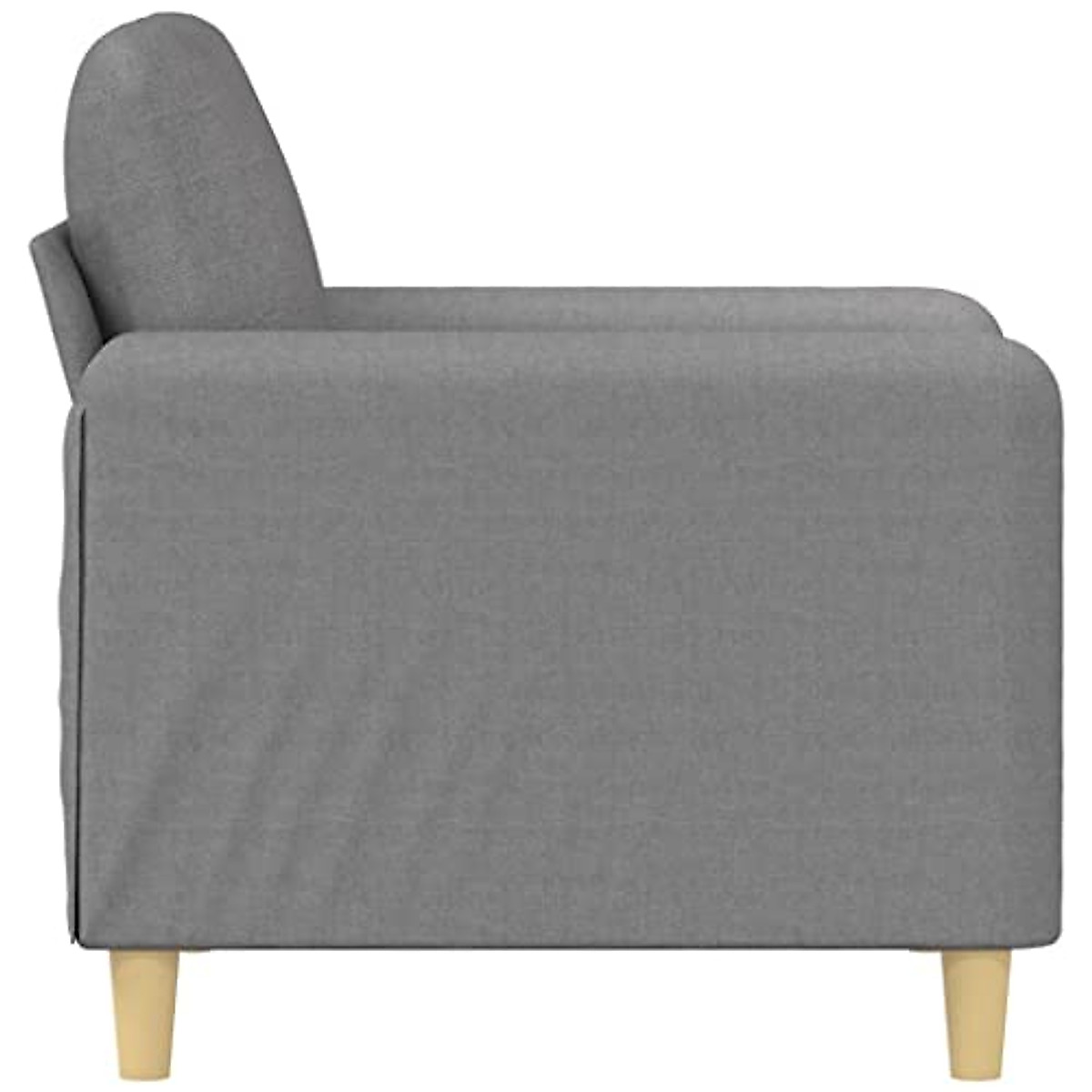WHOPBXGAD Sofa Chair,Living Room Sofas, upholstered Sofas for Living Rooms, bedrooms, Offices and Apartments,Light Gray 23.6" Fabric