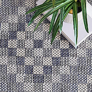 nuLOOM Charter Aztec Trellis Indoor/Outdoor Area Rug, 8' x 10', Grey