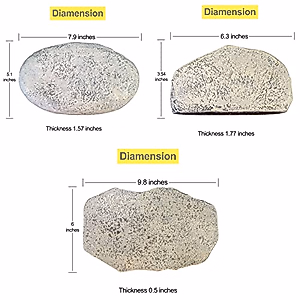 Zatanmulo Personalized Garden Stones Engraved with Any Message, Resin Simulated Fake Rocks, Laser Engraved Garden Welcome Stones, Memorial Stones, Outdoor Decorative Stones