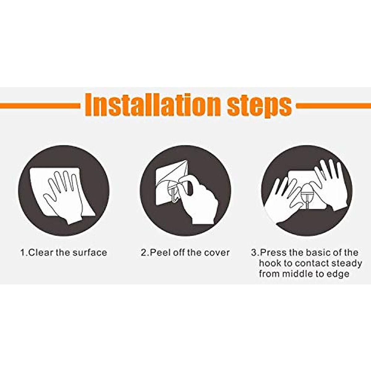 Cell Gel Mounts 6 Pack | Strong Hold Reusable Hook for Hanging | Transparent Reusable Self Adhesive Hook | Waterproof Heavy Duty (9 lb) | Hooks for Bathroom, Shower, Outdoor, Kitchen, and More