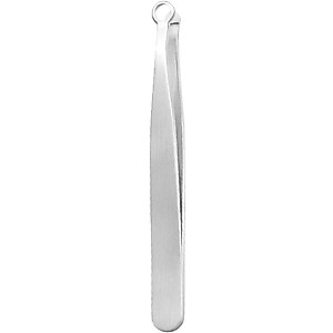 EXCEART Precision Nose Hair Tweezer Stainless Steel Round Head Grooming Scissor Eyebrow Clippers Trimmer for Safely Trim Nose and Ears (Silver)