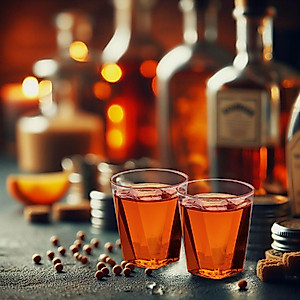 Party Essentials Hard Plastic 2 oz. Square Shot Glasses/ Wine Tasting Cups, Clear, 40 Count