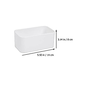 Cabilock 4pcs Floating Shelf Wall Mounted Plastic Storage Organizer Bin, Makeup Organizer Adhesive Bathroom Organizer Ledge Shelf for Home Decor, Kitchen, Bathroom, Office, Bedroom, Room