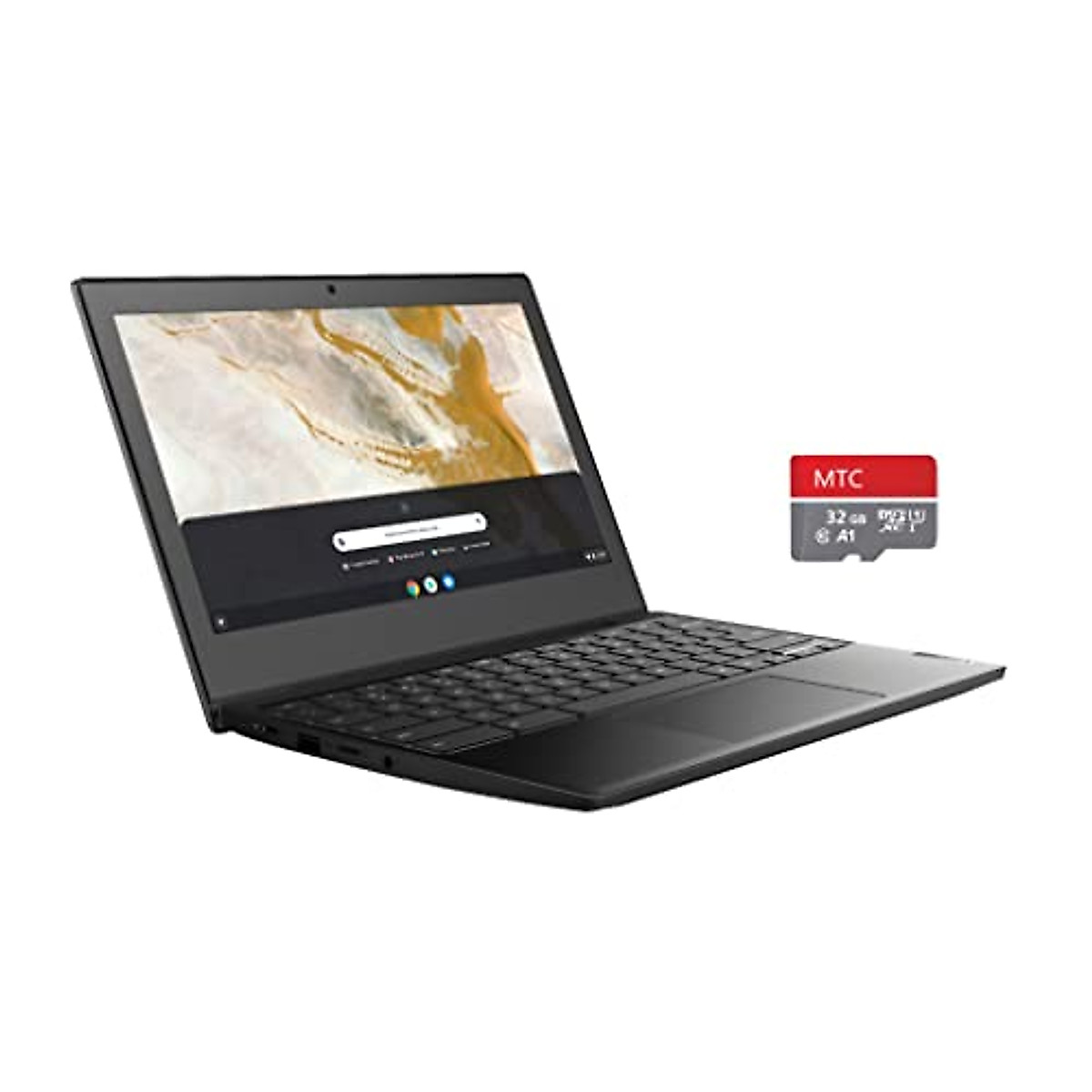 Lenovo Chromebook 11" HD Laptop, AMD A-Series A6 Processor, AMD Radeon Graphics, 4GB DDR4 Memory, 64GB Storage (32GB eMMC+MTC 32GB Flash Memory), Long-Lasting Battery, Chrome OS, Onyx Black