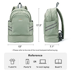 coofay Gym Backpack For Women Waterproof Backpack With Shoe Compartment Lightweight Travel Backpack Sports Backpack Large Gym Bag