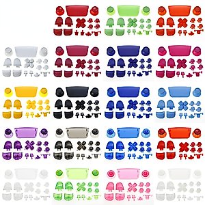 Full Set Joysticks Dpad Button R1 L1 R2 L2 Direction Key ABXY Trigger Buttons for Sony PS5 V2 2.0 BDM-020 Controller (Black)
