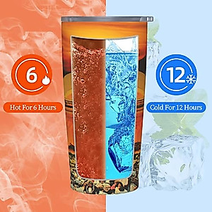 LAZHANG My Morning Rock Jacket Music Stainless Steel Insulated Car Sippy Cup With Lid Travel Mug for Cold Hot 20 oz