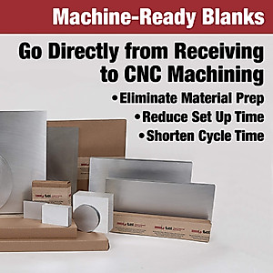 TCI Precision Metals 4140 Carbon Steel Plate Sheet, 6-Side Precision Sized, Ground and Milled Flat Blanks 1.000” Thick X 12.000" X 11.750"