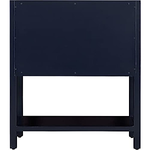 Signature Hardware 953331-30-RUMB-8 Robertson 30" Free Standing Single Vanity Cabinet Set with Mahogany Cabinet, Vanity Top and Rectangular Undermount Sink - 8" Faucet Holes