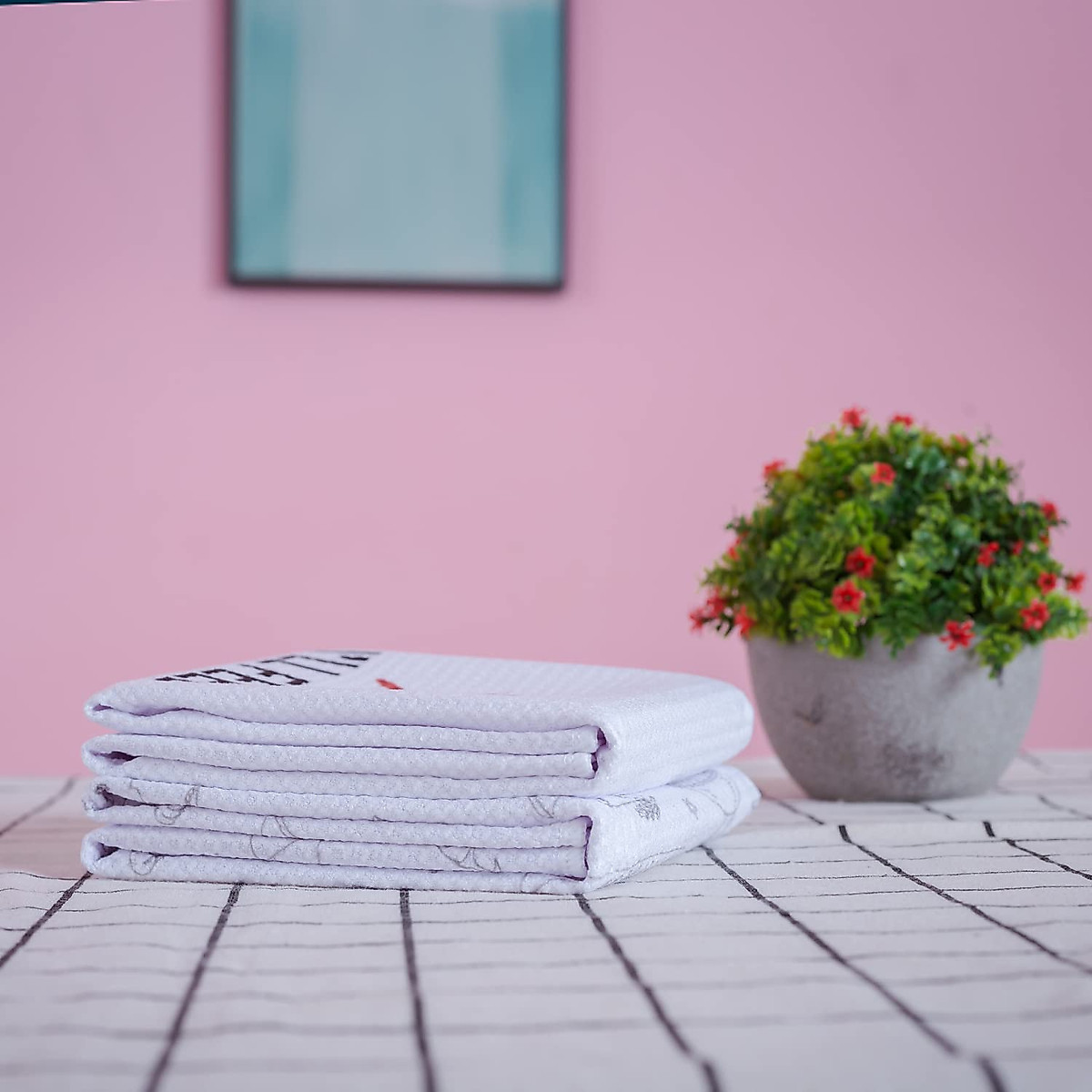 LXOMILL Funny Kitchen Towels for Men, Women, BBQ Grilling Cooking Dish Towels, Funny Birthday Gifts for Husband, Dad, Boyfriend, Friend, Hilarious Gag Gift for Chefs