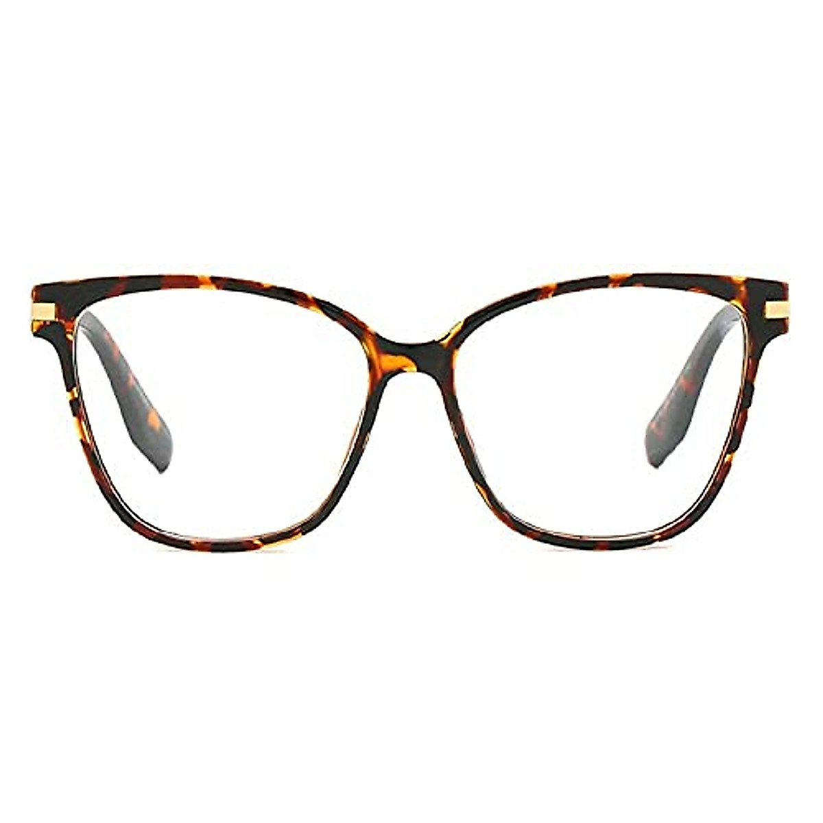 MINCL/2020 Fashion Oversized Reading Glasses Women Vintage Square Clear Reading Eyeglasses (leopard, 2.0)