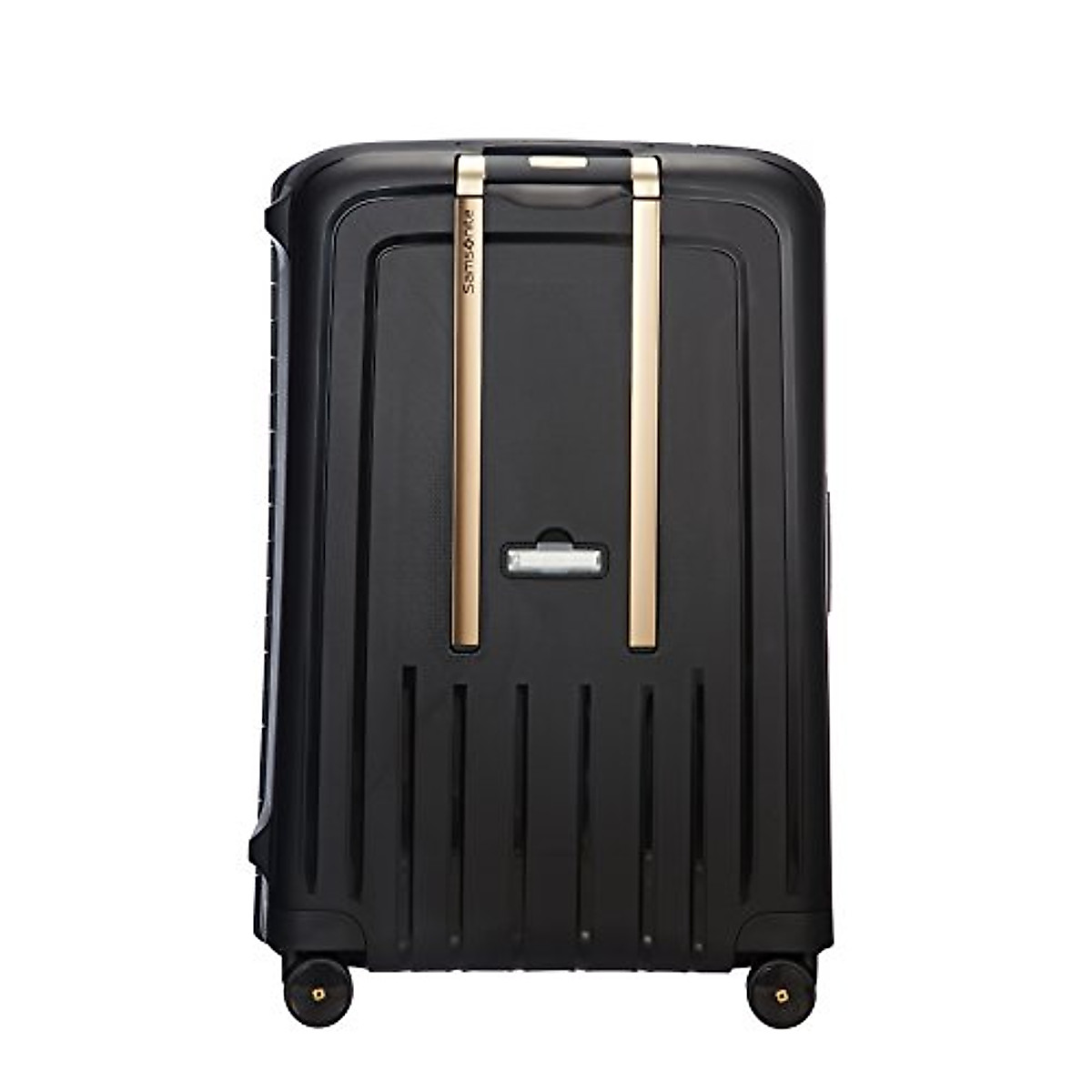 SAMSONITE S'Cure DLX Spinner 75, 4.5 KG Hand Luggage, 75 cm, 102 liters, Black (Black/Gold Deluscious)