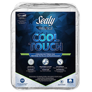 SEALY Prestige Cool Touch Mattress Pad Twin White