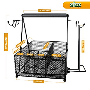 SCNVO Grill Caddy, BBQ Caddy with Paper Towel Holder, Utensil Caddy for Kitchen Organizer, Picnic Condiment Flatware Caddy for Camping Barbecue Griddle Grilling Rv Patio Camper Accessories Organizer